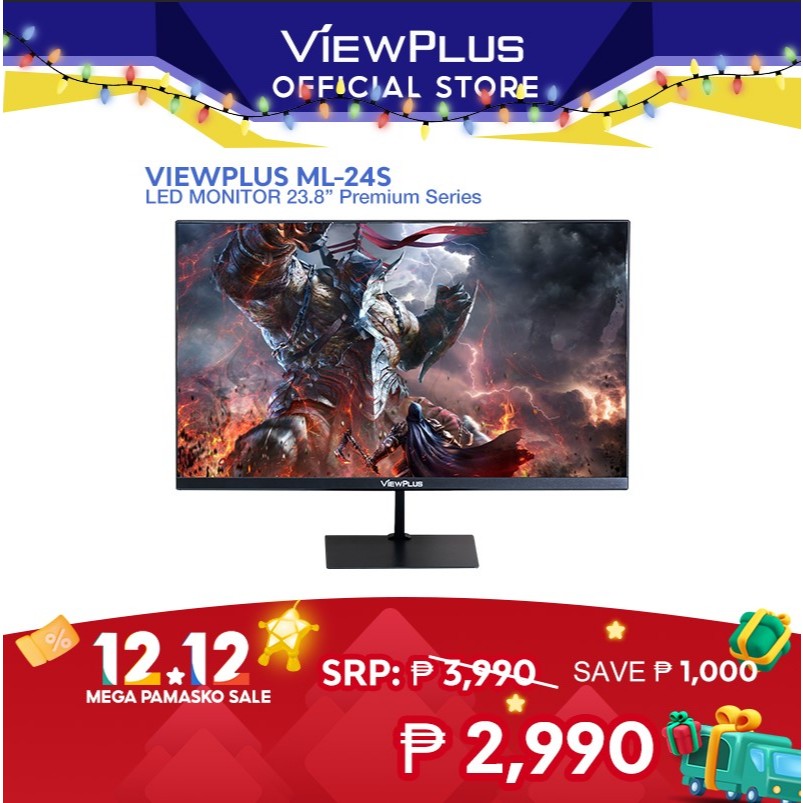 VIEWPLUS ML-24S 100Hz FHD 1920x1080 VA 23.8" Monitor | Shopee Philippines