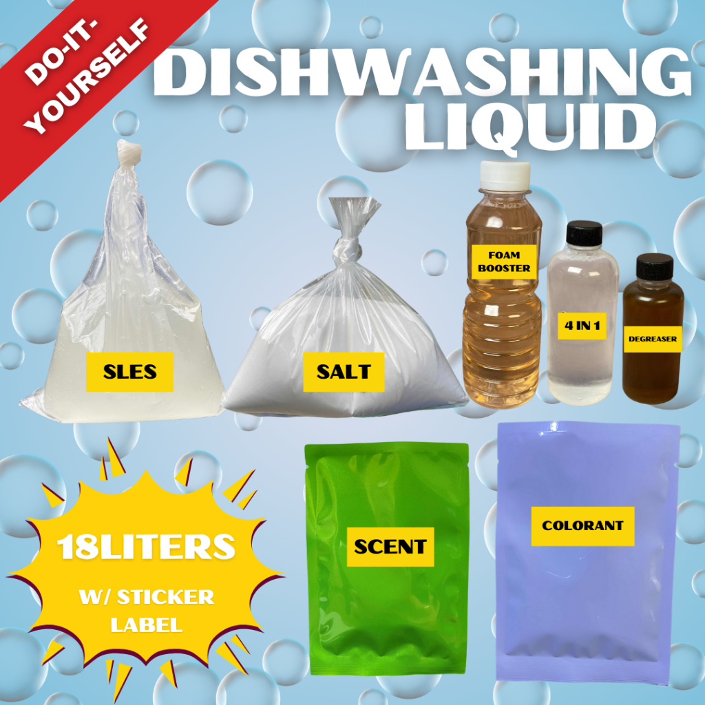 DIY DISHWASHING LIQUID KIT 18LITERS YIELD | Shopee Philippines