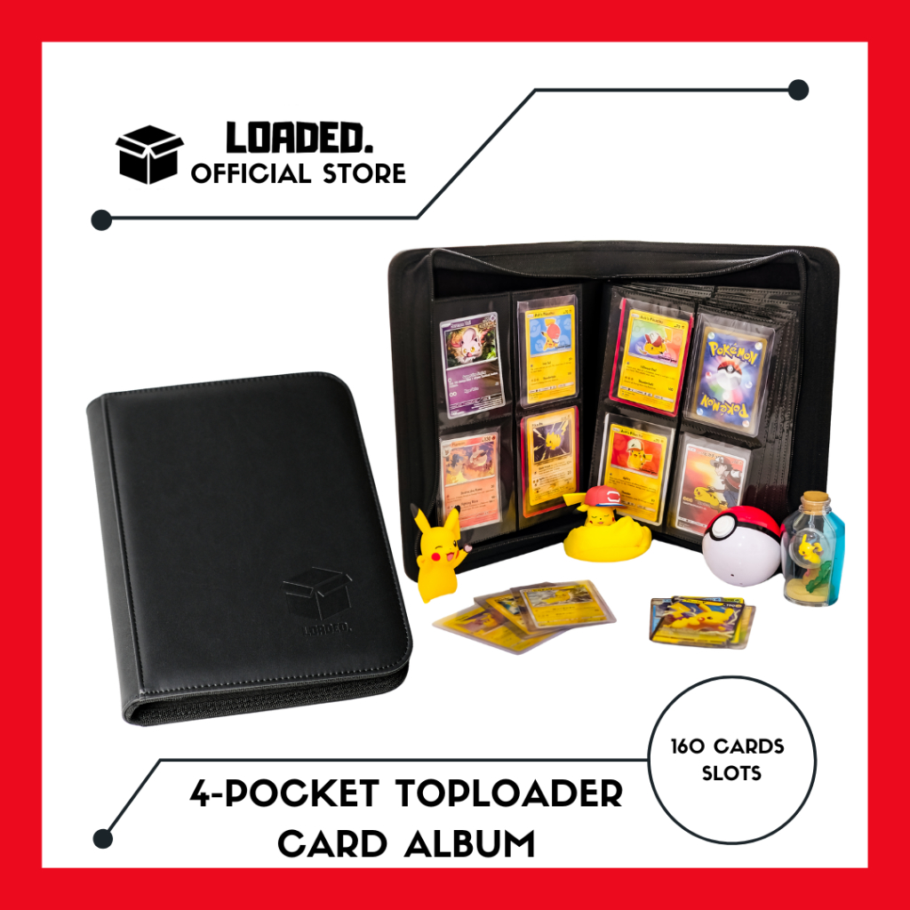 LOADED 4-Pocket Toploader Binder – Premium Storage for Toploaded Cards ...