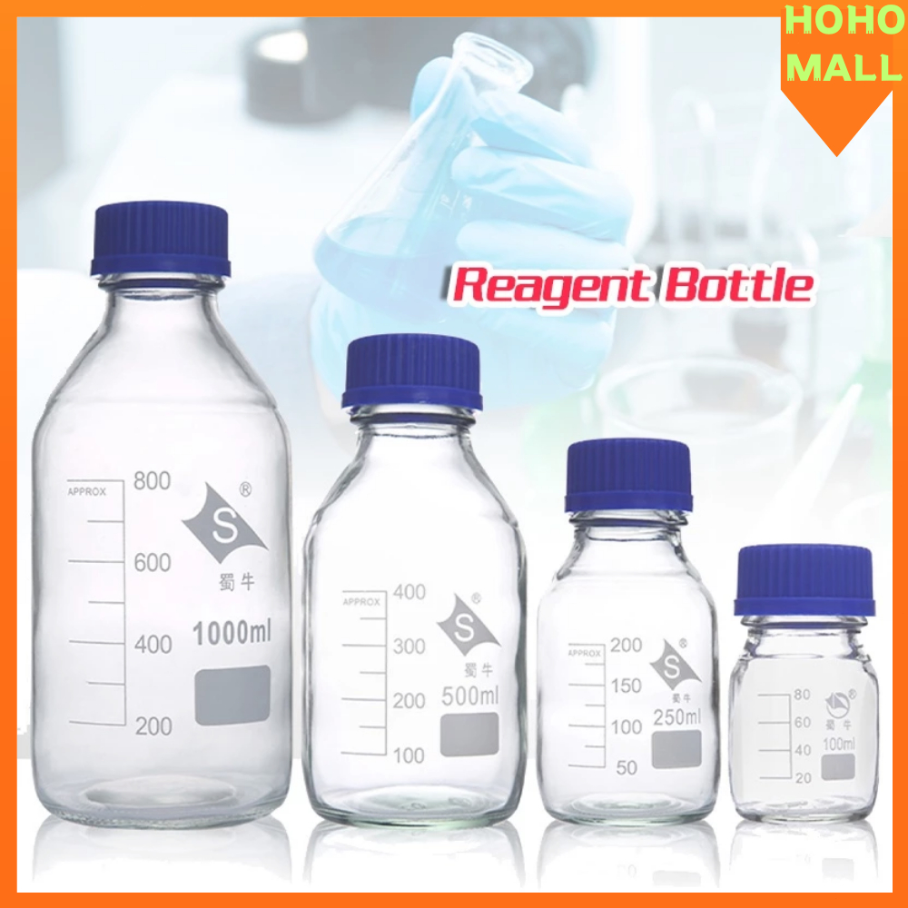 Reagent Bottle Chemical Reagent Glass Sealed Bottle With Screw Cap For ...