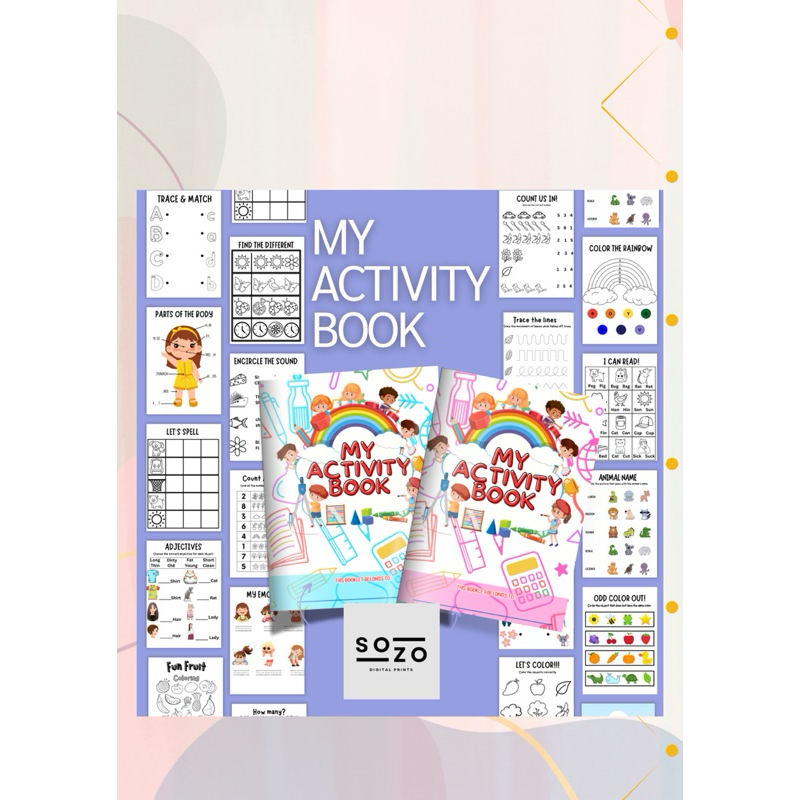 FUN KIDS ACTIVITY BOOKLET for Kids | Shopee Philippines