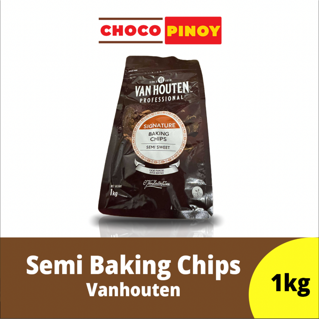 Choco Pinoy Van Houten Semi Sweet Baking Chocolate Chips | Shopee ...