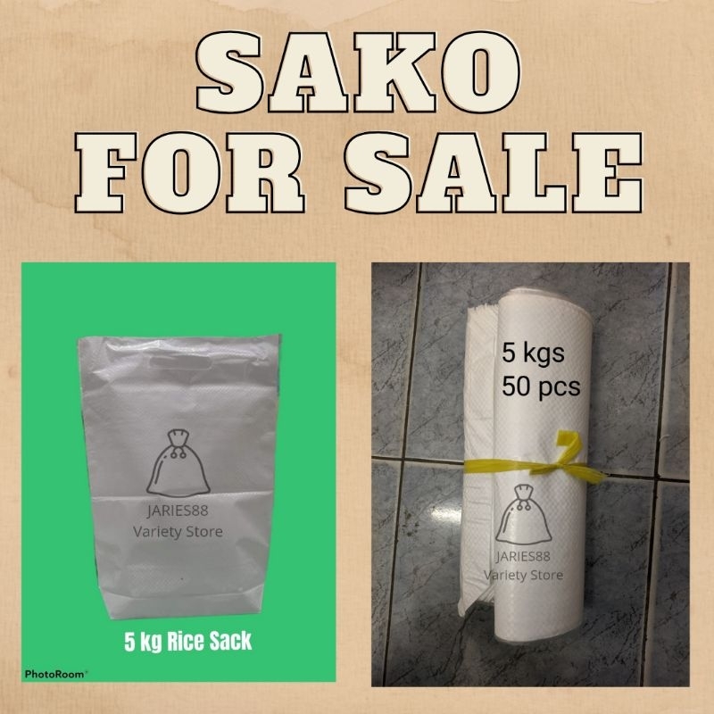 BUNDLE 50 PCS!!! Sack/Sako Bag 5 kilos (White Coated) | Shopee Philippines