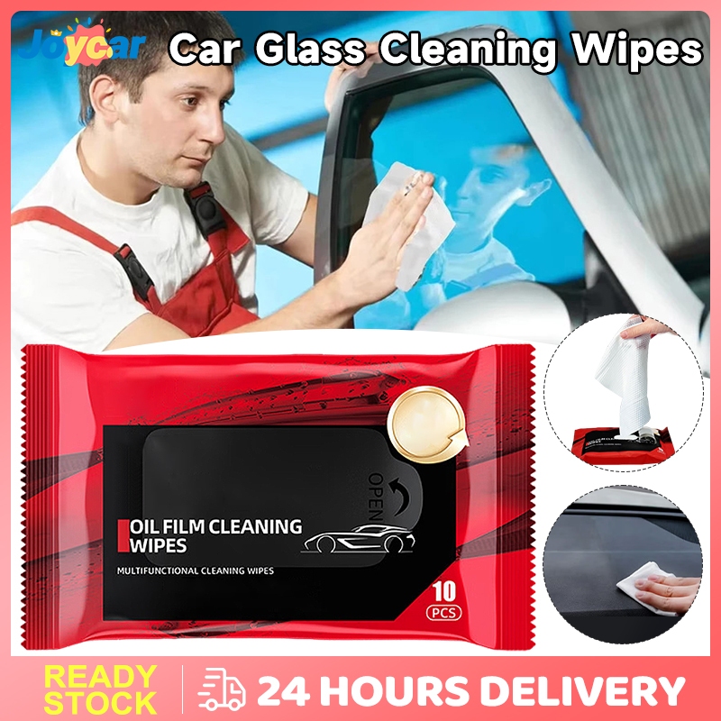 10Pcs Car Window Glass Oil Film Remover Wipes for Home Auto Windshield ...