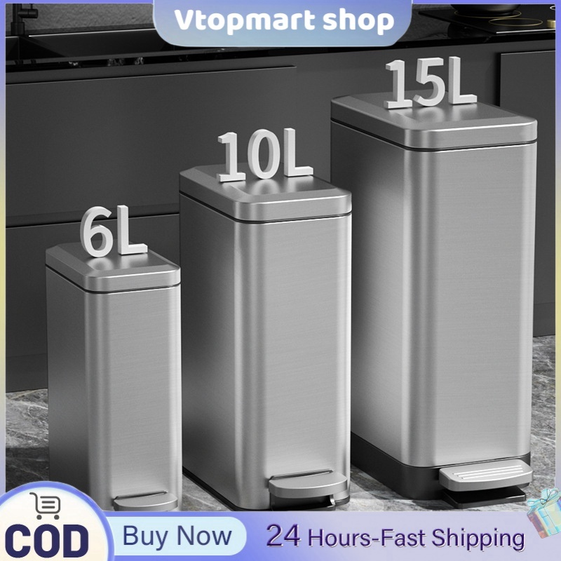 trash bin stainless steel - Best Prices and Online Promos - May 2026 ...