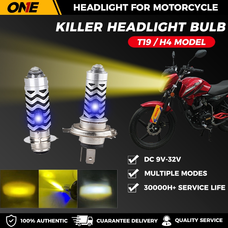 MDL Killer Headlight H4/T19/P15D Led Mini Driving Light for Motorcycle Bulb Blue Park Light ...