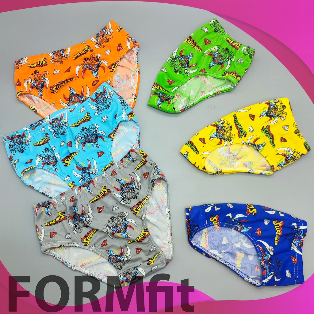FORMfit: Kids Boys Superhero Underwear 5-6 Years Old Cotton Stretchable ...