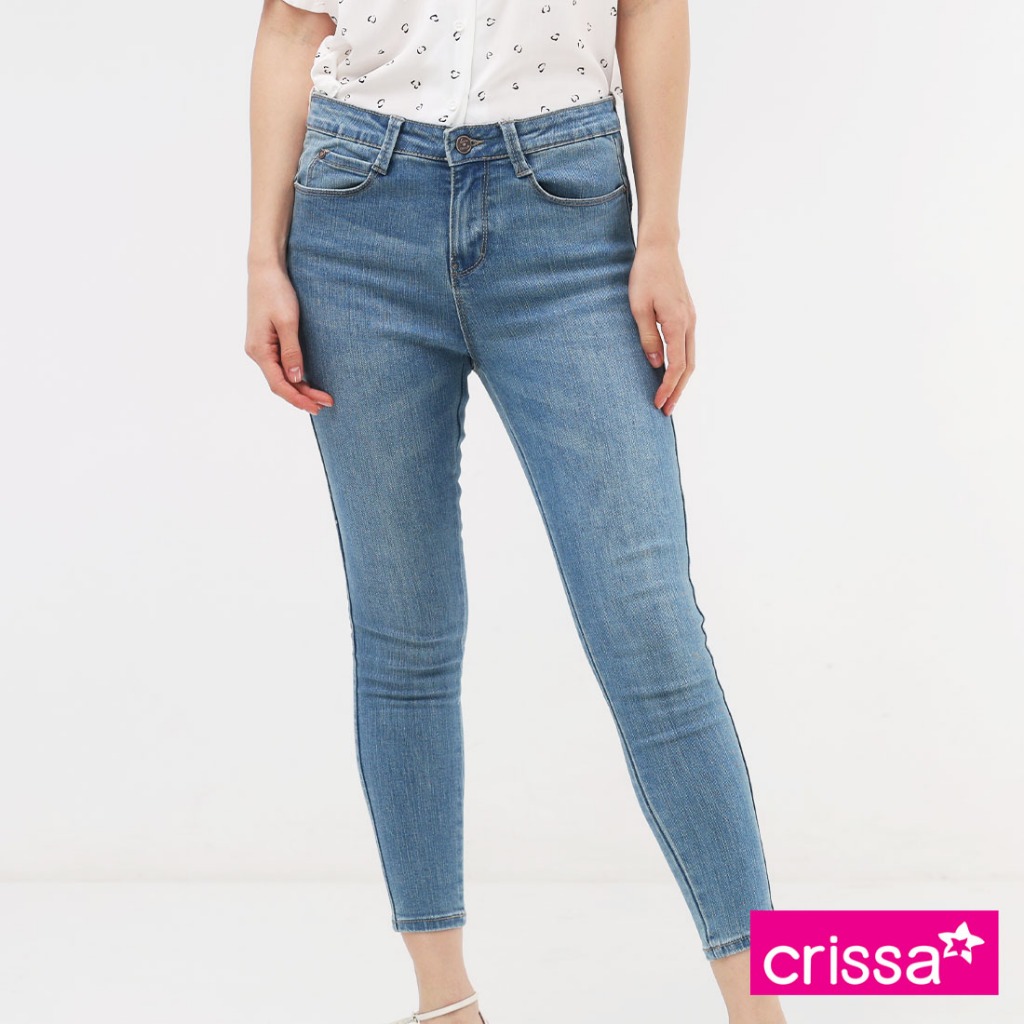 Crissa Midrise Skinny Jeans CLB03-0876 | Shopee Philippines