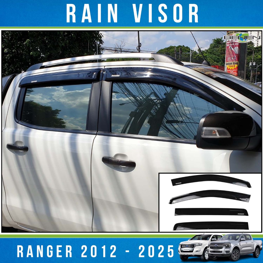 Rain Guard Window Visor RANGER 2012 - 2026 | Shopee Philippines