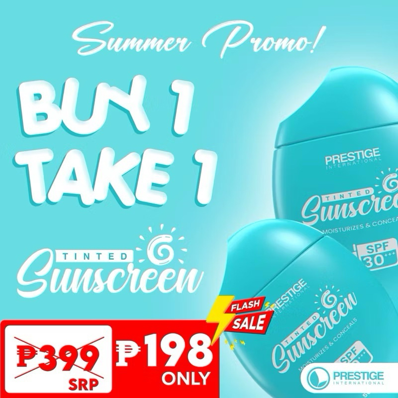 Prestige Tinted Sunscreen Buy 1 Take 1 | Shopee Philippines