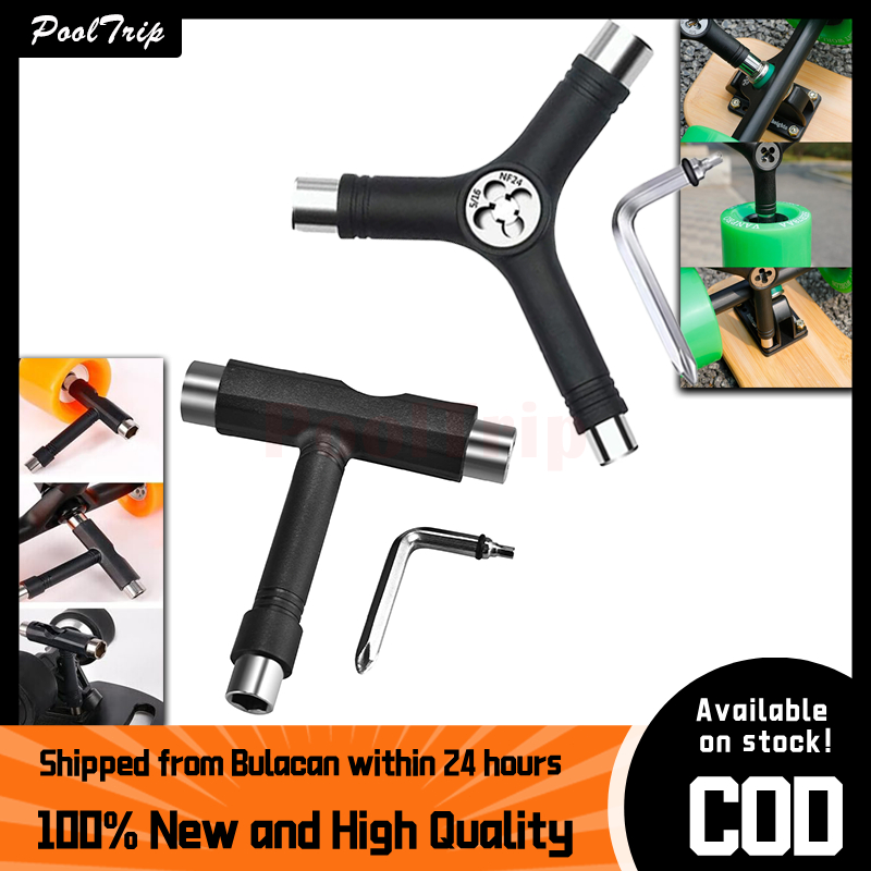 T Skateboard Wrench Y Type Wrench Longboard L Screwdriver Multifunction ...