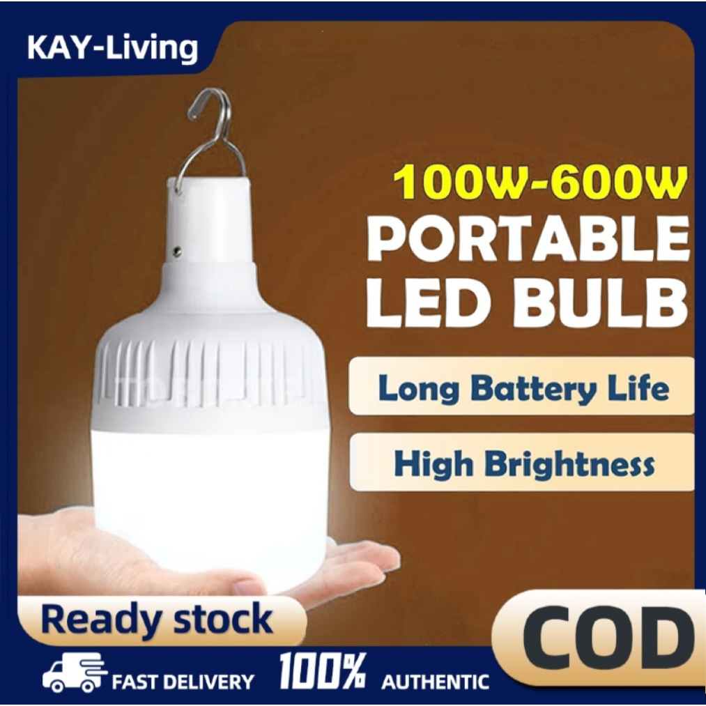 3 Modes Rechargeable Light Bulb LED Emergency Light Portable Camping ...