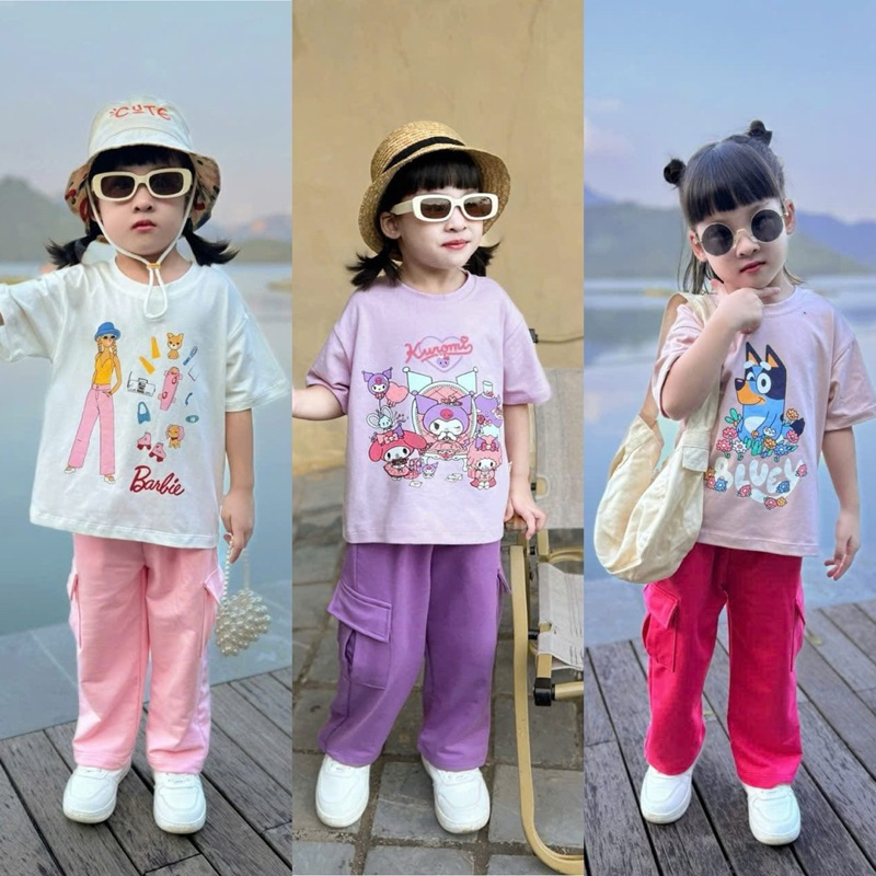 KHLOE CARGO PANTS SET FOR GIRLS | Shopee Philippines