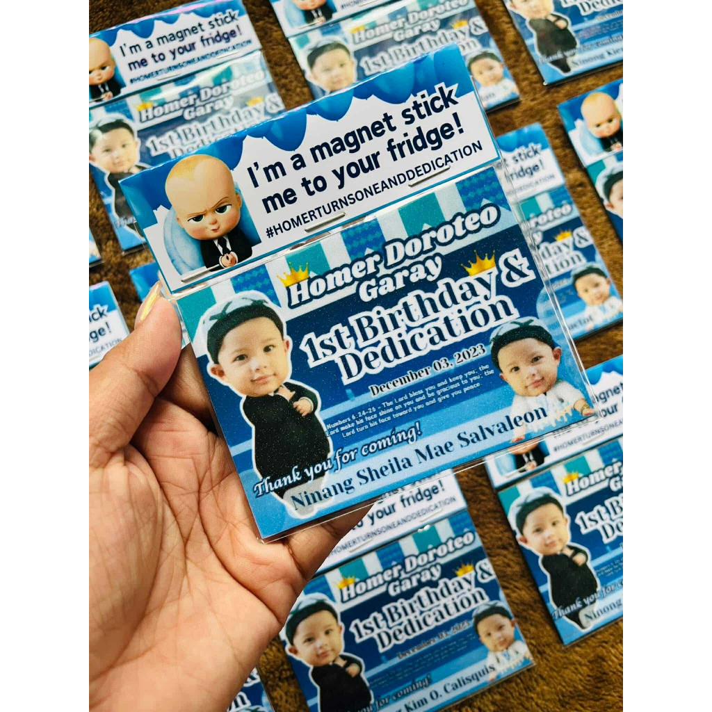 Atm Size Ref Magnet Souvenirs Giveaways for Birthday, Christening ...