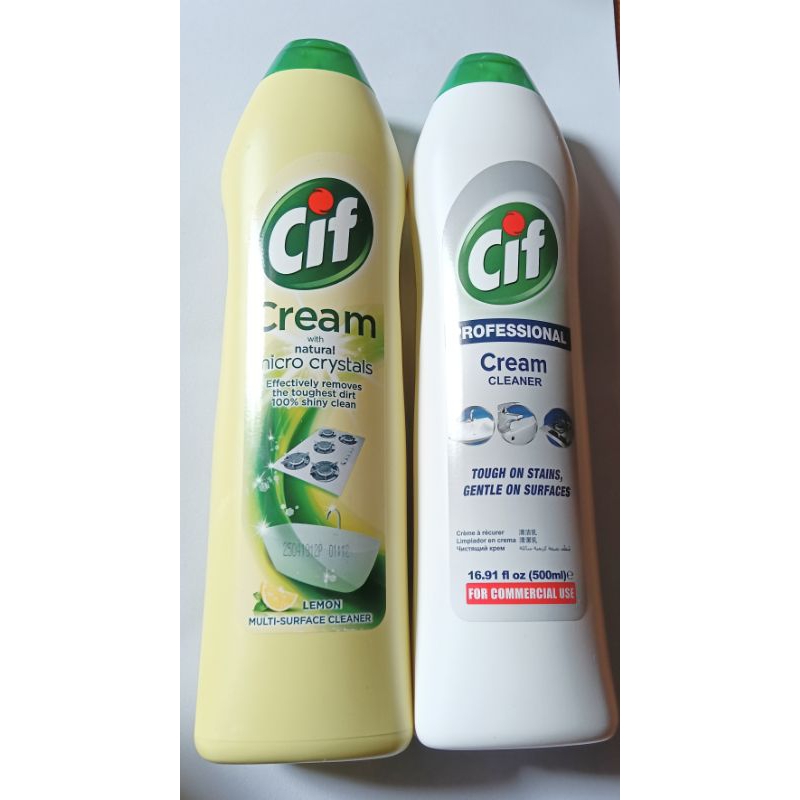 Cif Cream Cleaner/Cream with Natural Micro Crystal Multi Surface ...