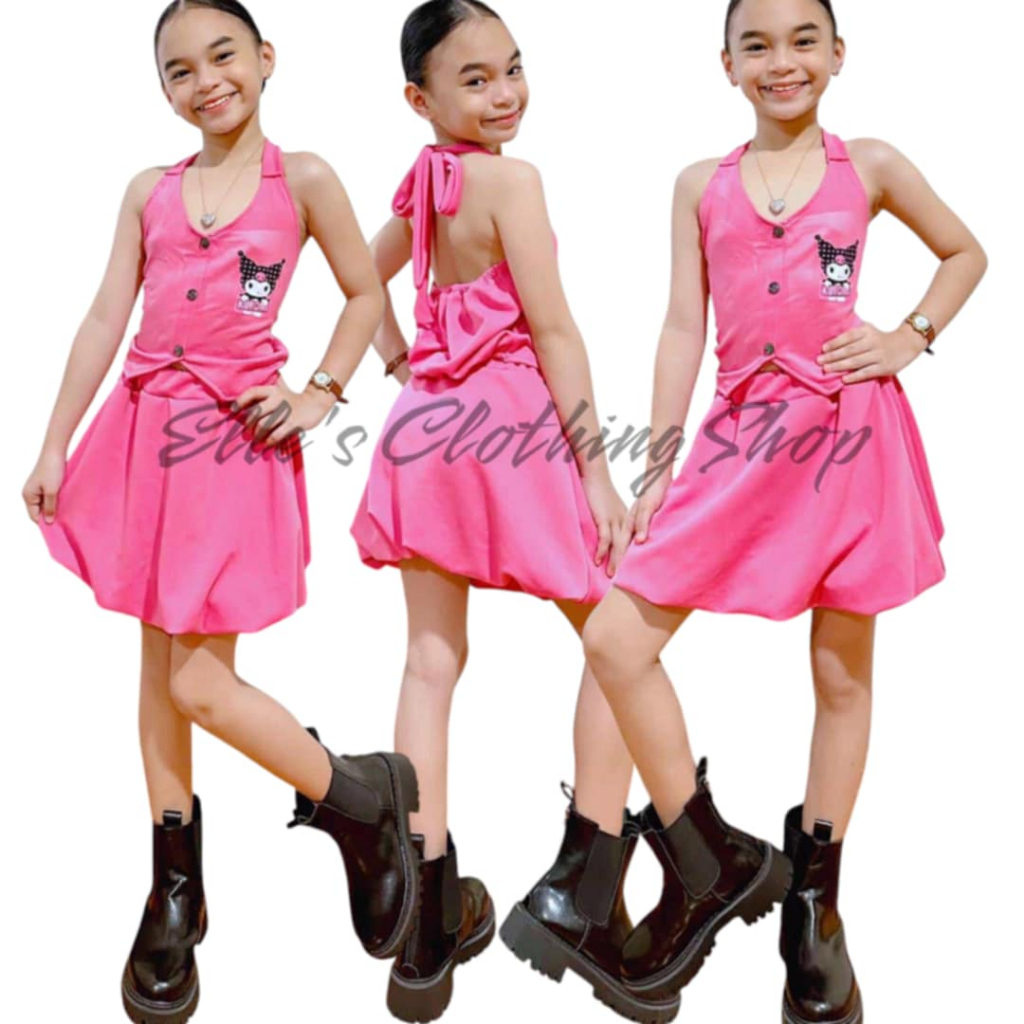 KUROMI / LABUBU mikayla terno palda balloon for kids (small 1 to 3 ...