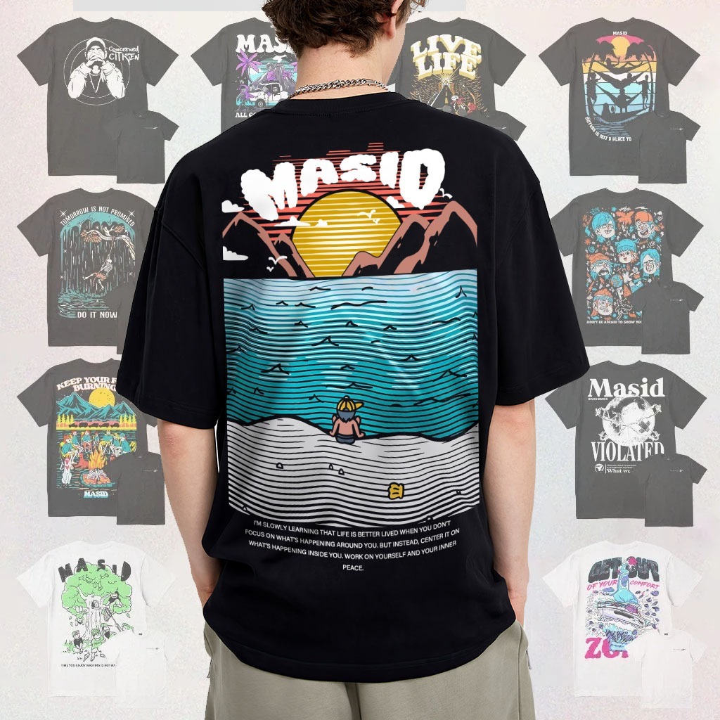 Masid v18 ni Geo Ong pamilya bucket masid shirt cotton makapal na tela ...