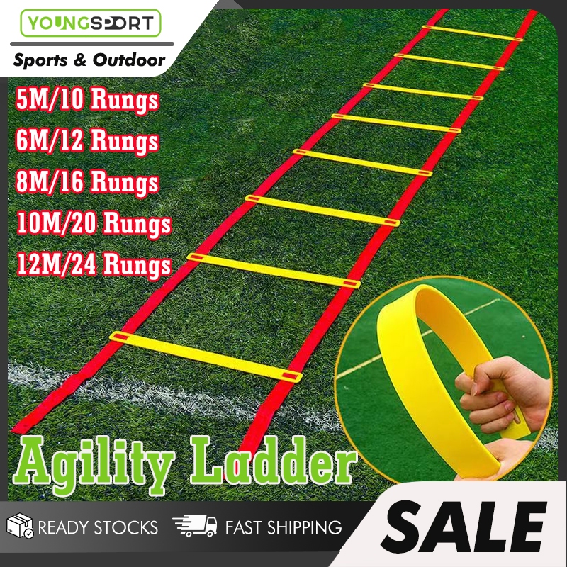 Agility Ladder Speed Ladder Obstacle AdjustableRope Rungs For Football ...