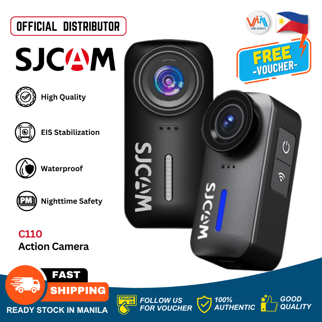 SJCAM C110 4K 30FPS Action Camera Waterproof Motorcycle Sports Outdoor ...