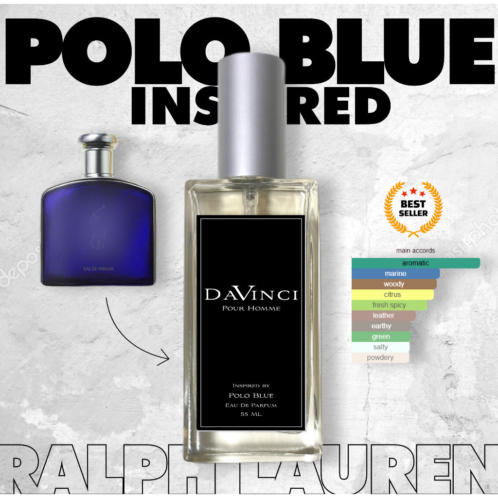P0l0 BLUE Inspired Perfume For Men by DAVINCI PARFUMS | Shopee Philippines