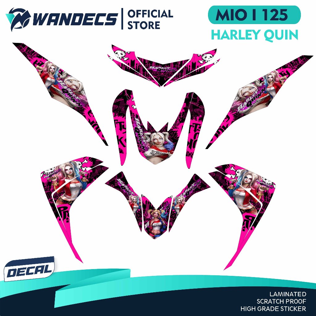 FREE winker Mio i 125 Decals , Harley quinn Decal Sticker for mio i 125 ...