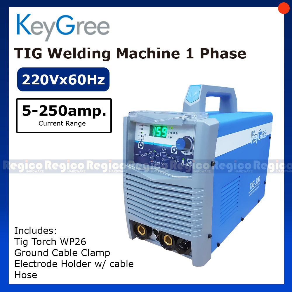 Keygree 5-250amp TIG Welding Machine One 1 Phase 220V x 60Hz TIG-300 ...