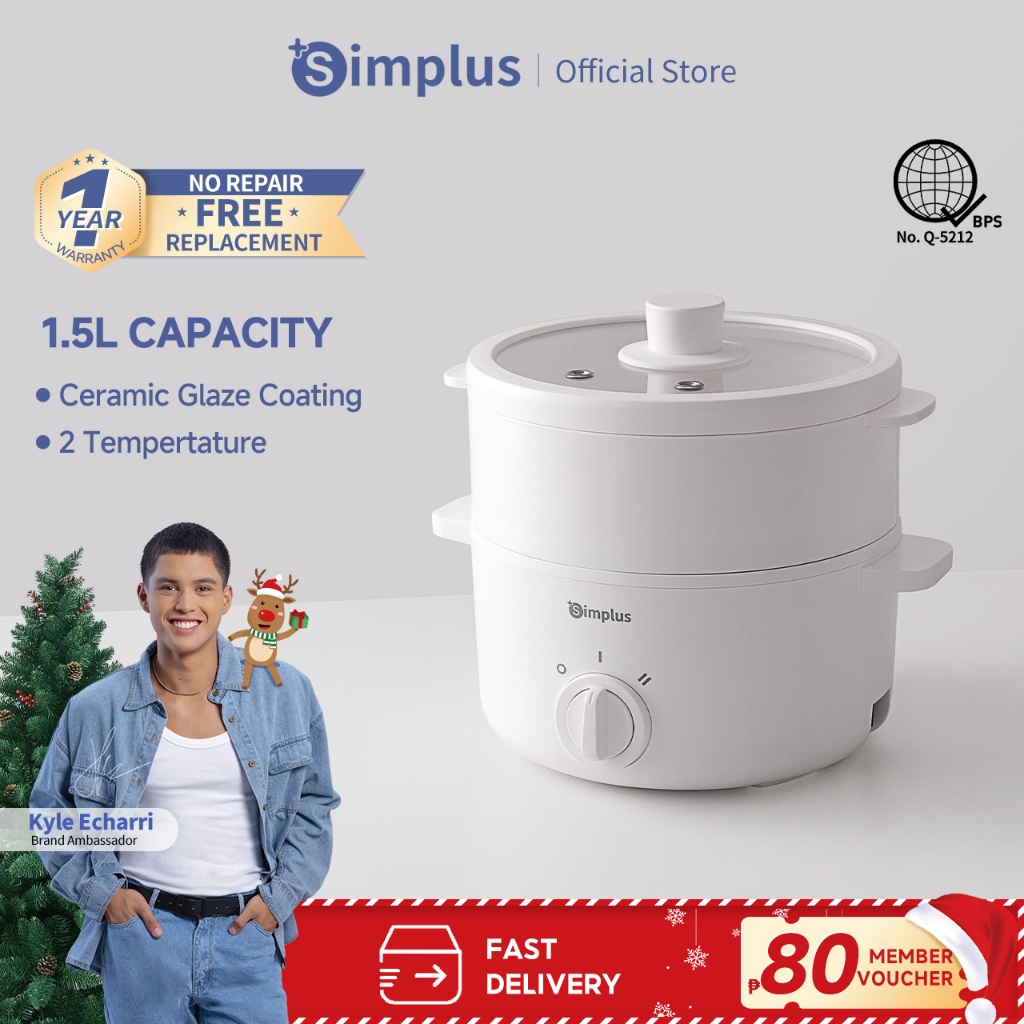 Simplus Electric Cooker Multi-Function NonStick 1.5L/3L DZGH003 ...