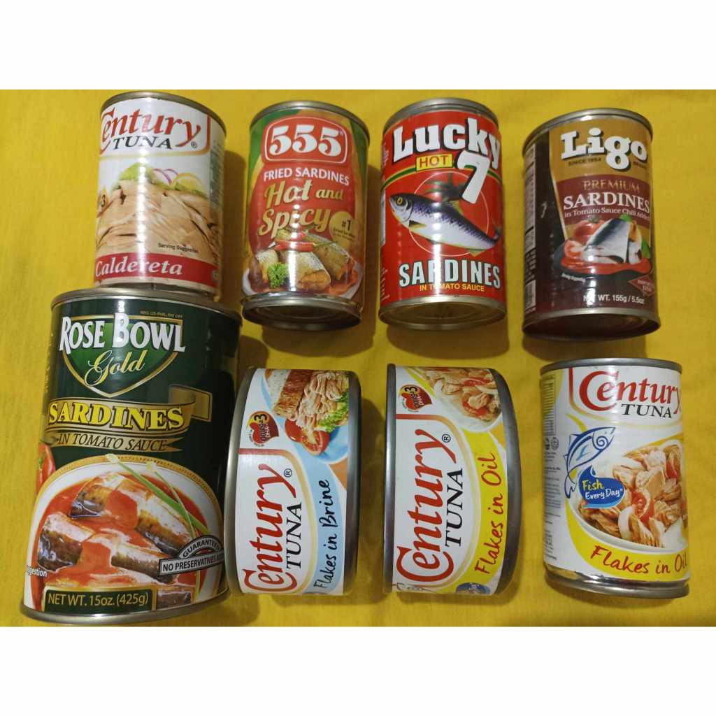Sardines Rose bowl GOLD 425g/Century Tuna/555/Lucky 7/ Ligo (Choose ...