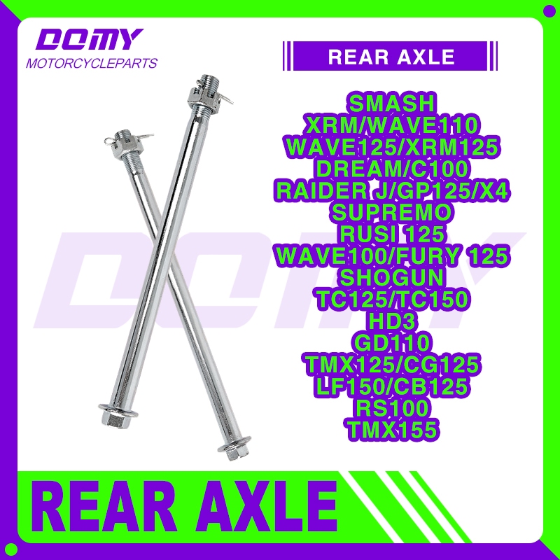 MOTORCYCLE REAR AXLE FOR TMX155/XRM/SMASH/DREAM/RAIDERJ/WAVE100/TMX125 ...