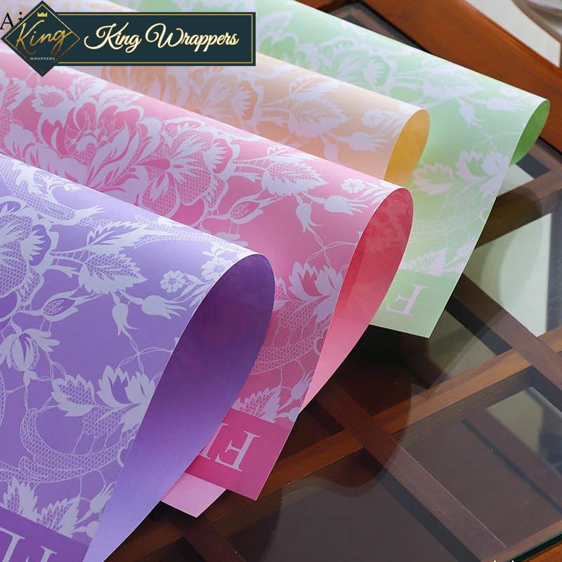 20pcs per pack Sea of Lace Design Flower Bouquet Wrapper Floral Wrapper ...