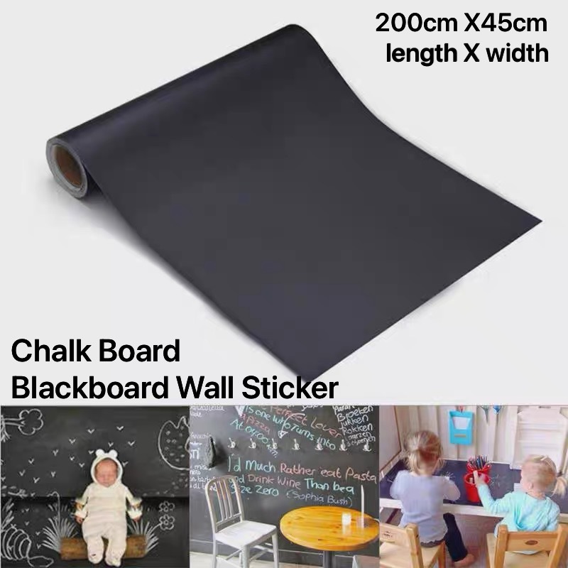 Whiteboard & Chalkboard Blackboard Stickers Removable Vinyl Draw ...