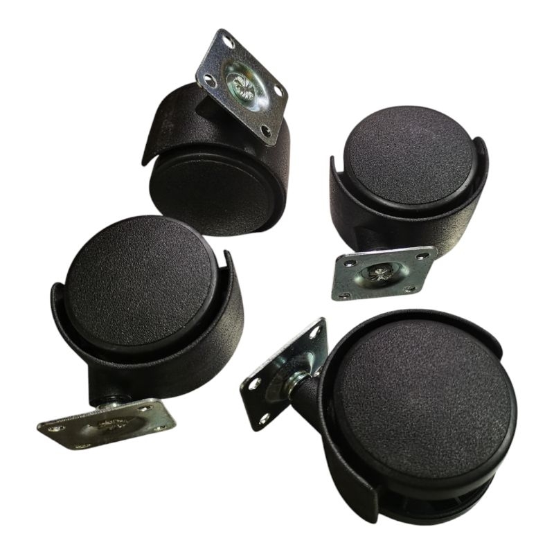 OFFICE CHAIR CASTER WHEEL PLATE TYPE (4PCS) | Shopee Philippines