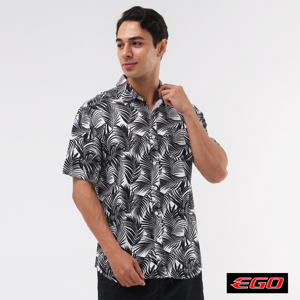 Ego Printed Woven Polo Short Sleeves EMT04-0799 | Shopee Philippines
