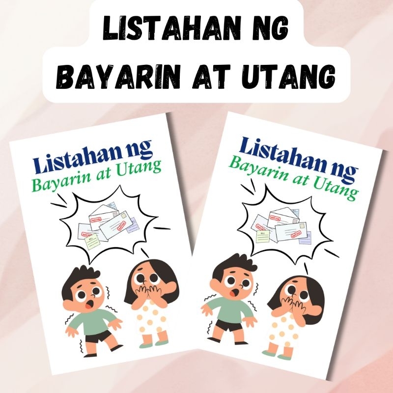 Listahan ng Bayarin at Utang Booklet Notebook A5 20pages | Shopee ...