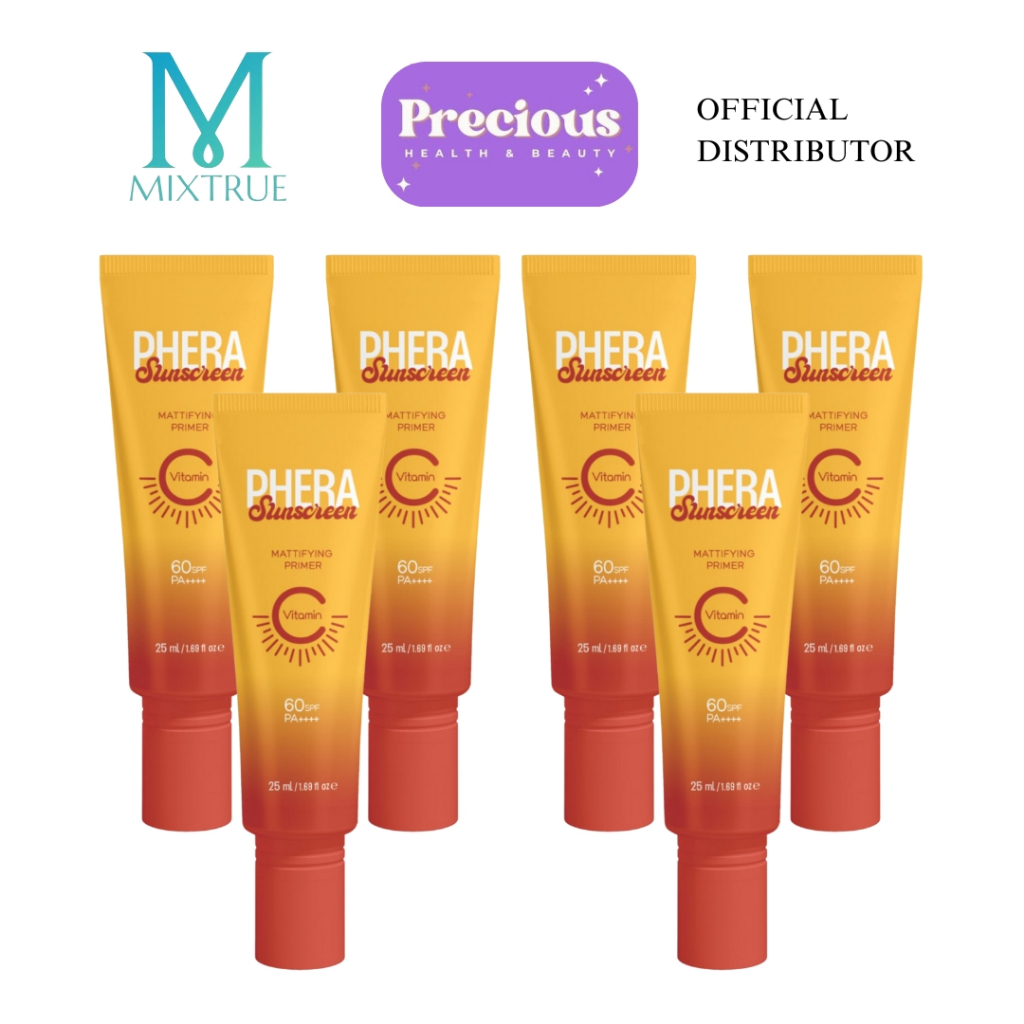Phera Sunscreen (6 pcs) with SPF 60 40ml by Mixtrue Beauty | Shopee ...