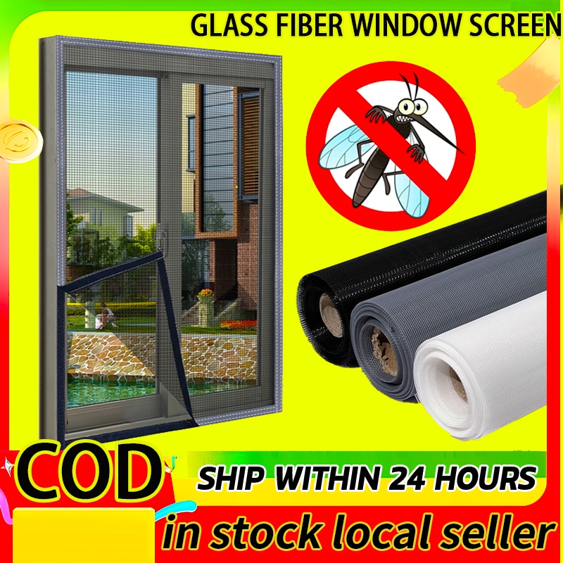 GLASS FIBER WINDOW SCREEN 1 meter Anti-Insect Anti-UV Screen Mesh ...