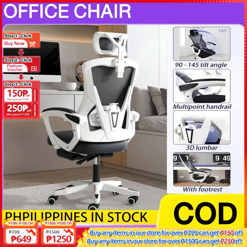 Office Chair Ergonomic Chair Gaming Chair Computer Chair Reclining Mesh ...