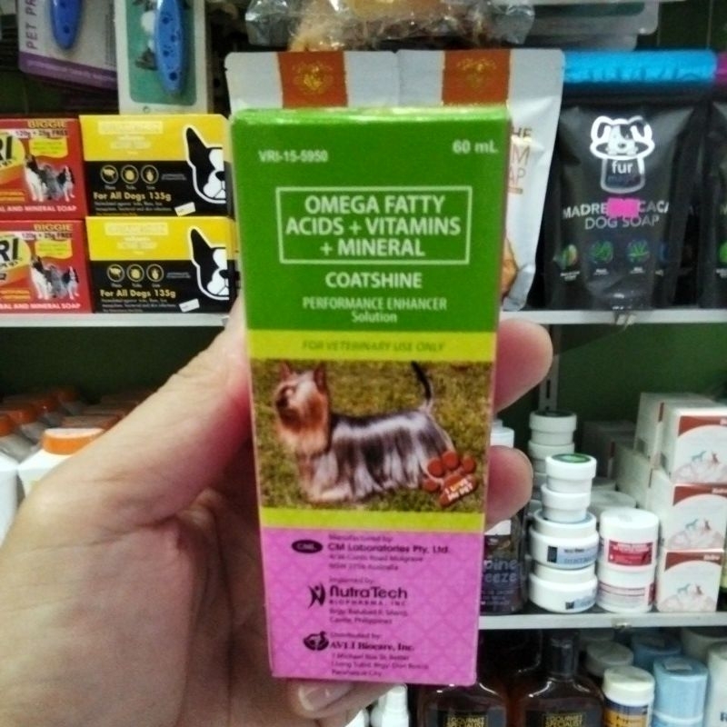 Coat Shine Omega Fatty Acid+Vitamins+Mineral 60ml | Shopee Philippines