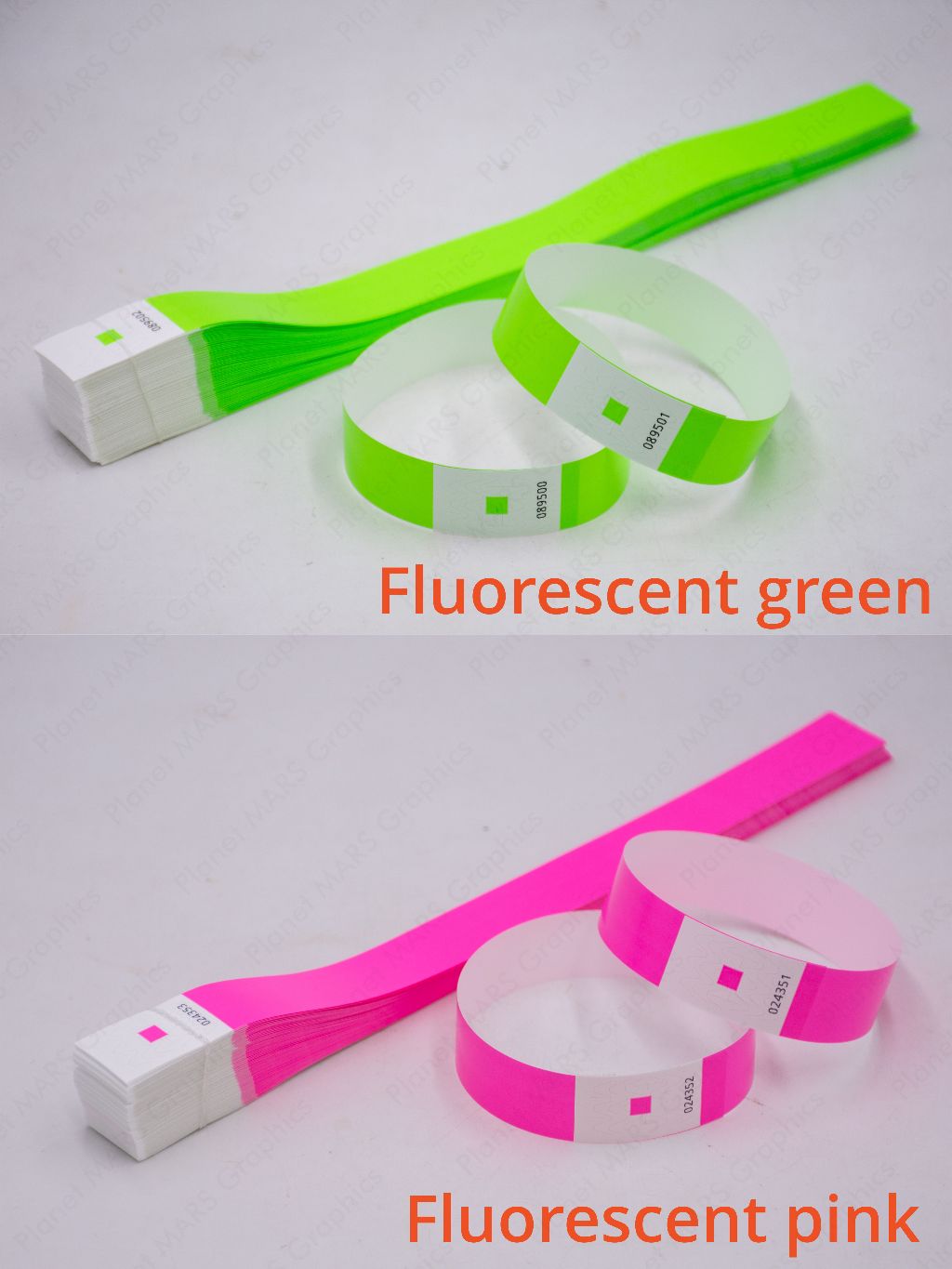 100pcs Waterproof Plain Colored Synthetic Event Wristband Sticker One ...