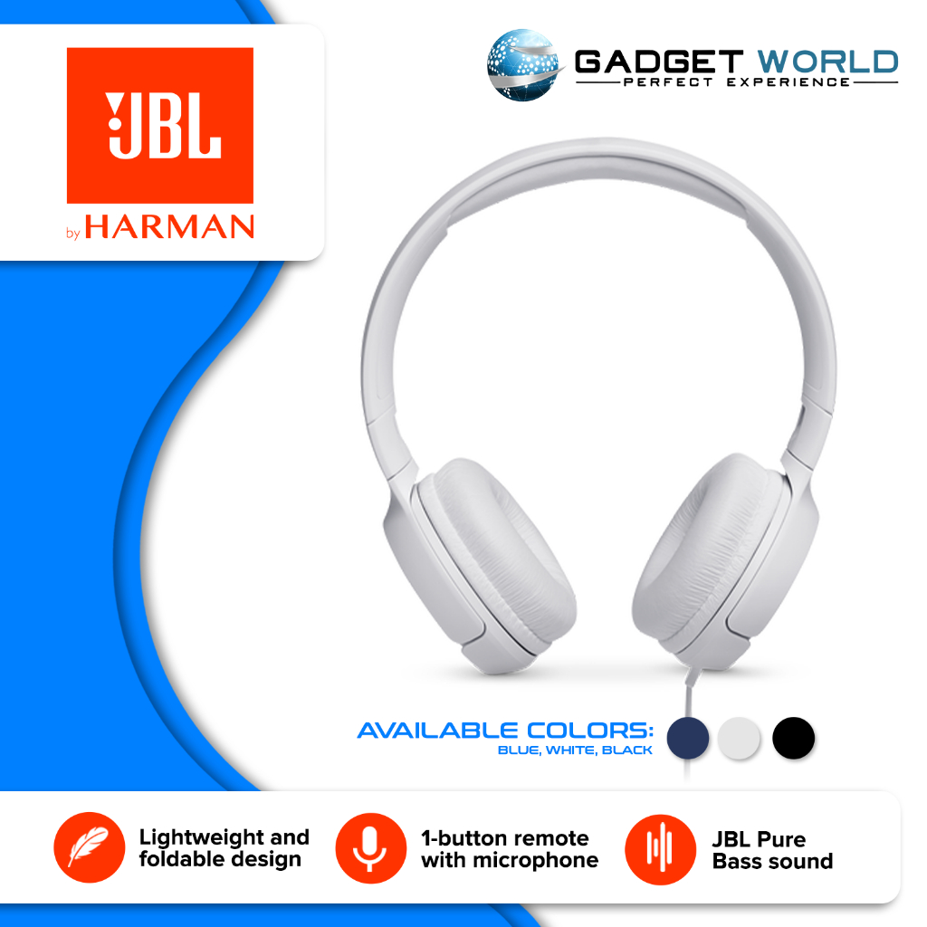 JBL TUNE500 / T500 / Tune 500 Wired on-ear headphones | Shopee Philippines