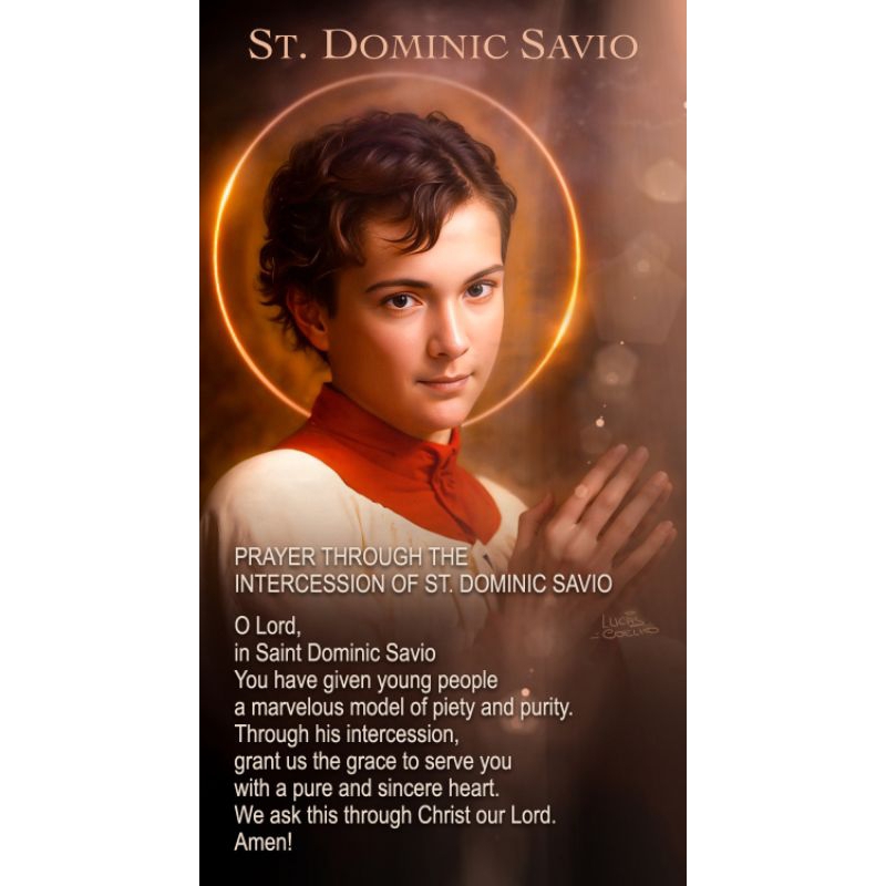 STAMPITA - PRAYER TO THE INTERCESSION OF ST. DOMINIC SAVIO (100PCS/PACK ...