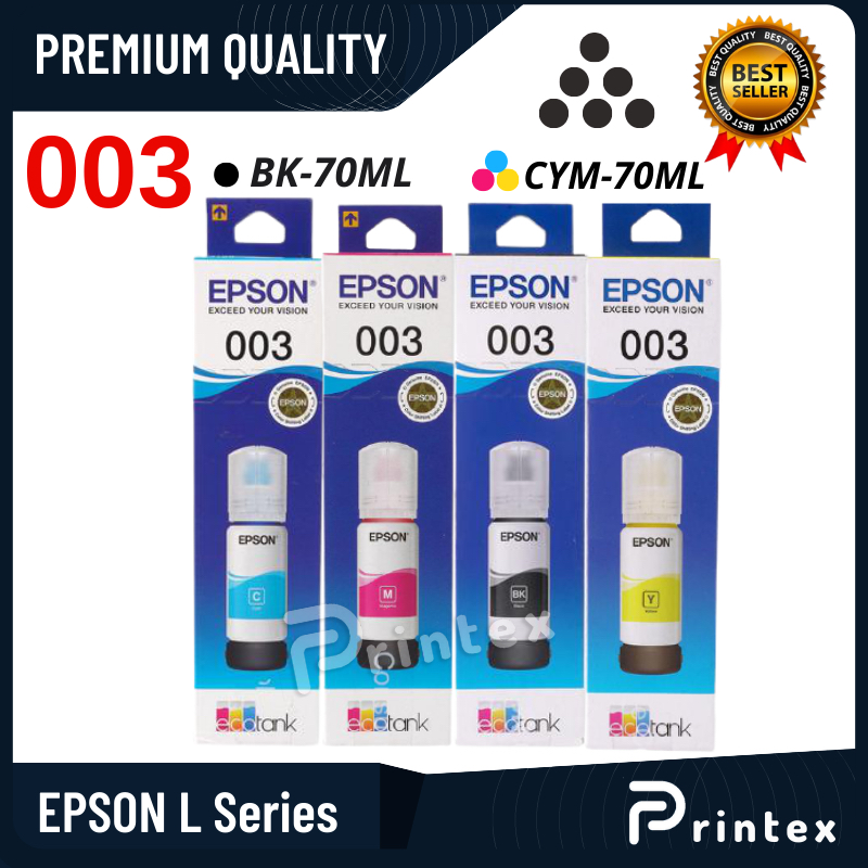 Premium ink 003 70ml for L1110 L1210 L1250 L3210 L3216 L3110 L3116 ...