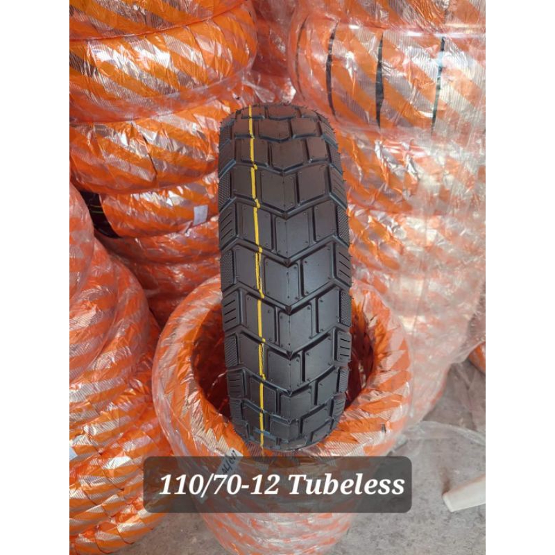 FAZZIO 110/70-12 DUAL SPORT TUBELESS TIRE | Shopee Philippines