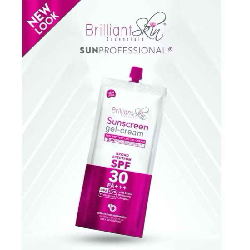 Brilliant Sunscreen 50g Classic/Pink NEW PACKAGING (legit) | Shopee ...