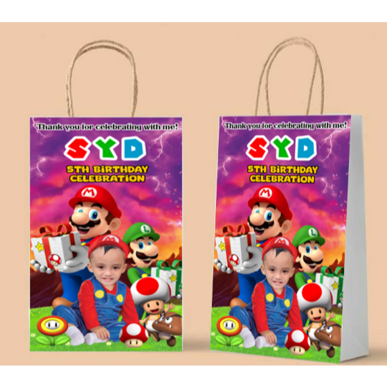 SUPER MARIO THEMED LOOT BAGS | Shopee Philippines