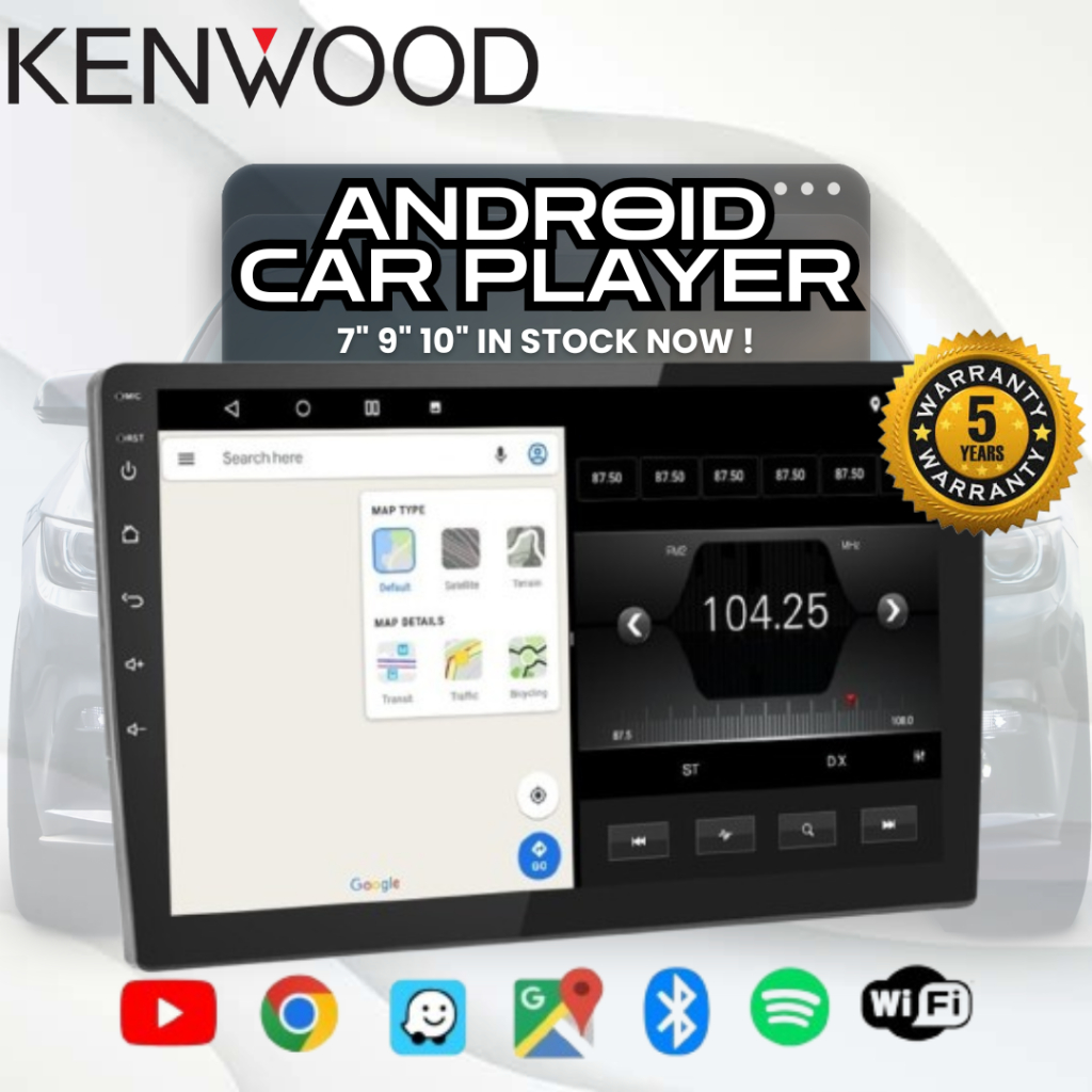 Kenwood Android Car Player 6GB RAM+64GB 7" 9" 10" inch Best Car ...