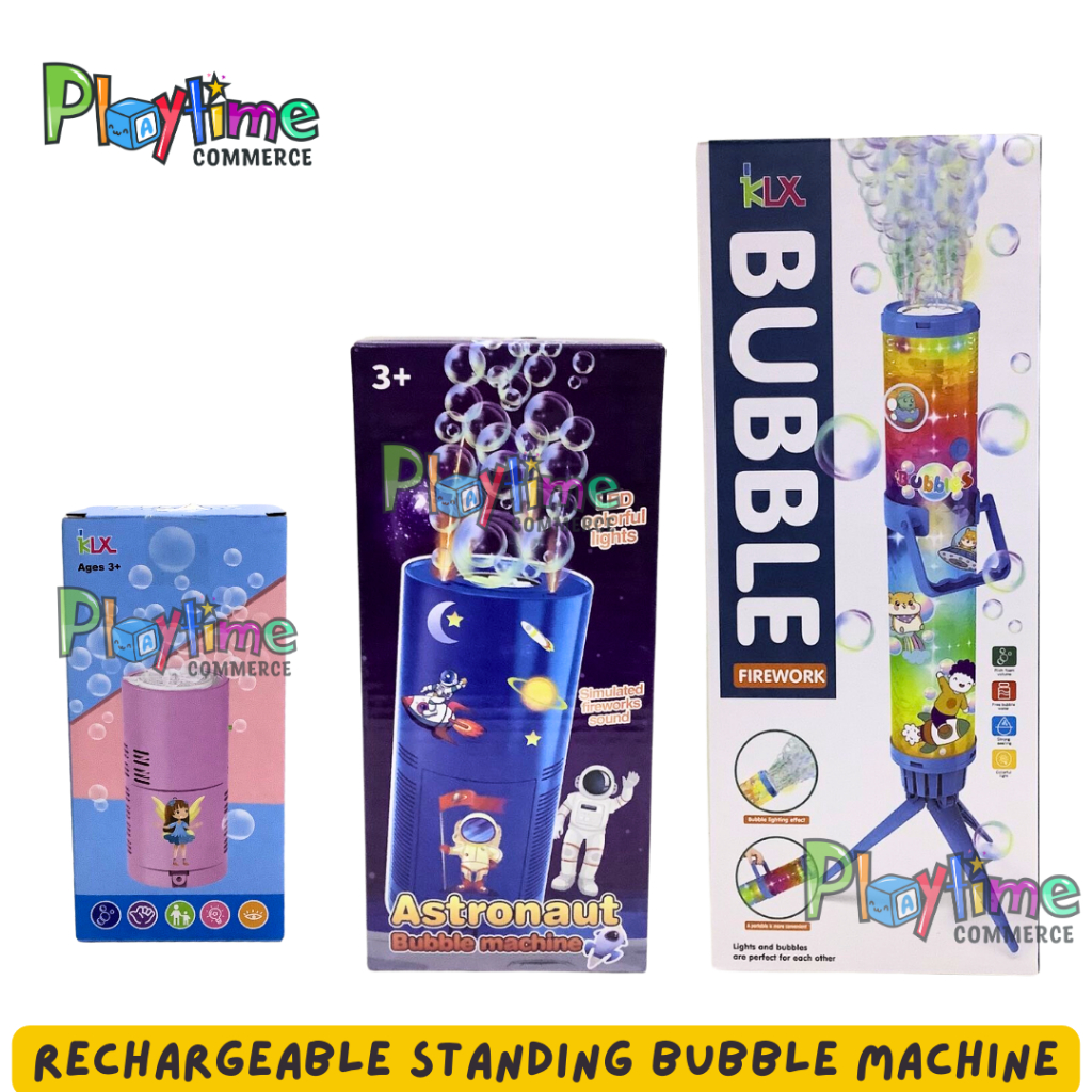 Rechargeable Standing Bubble Fireworks Machine Bubbles with Lights ...