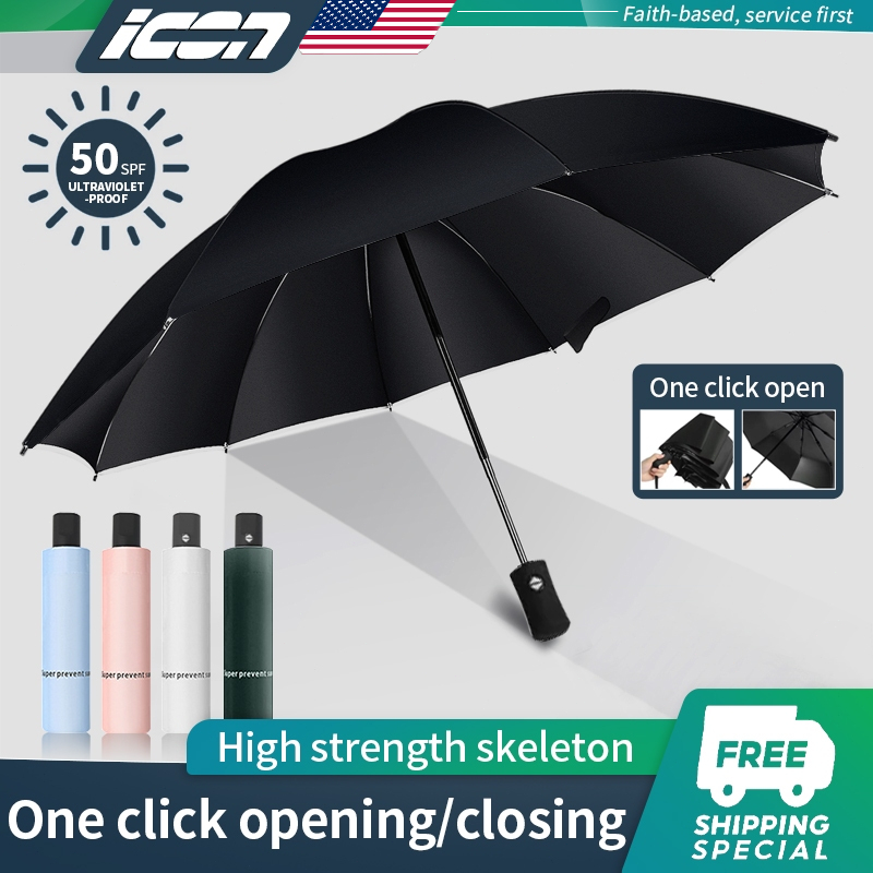 ICON Sunscreen Automatic Umbrella Retractable Folding Umbrella | Shopee ...