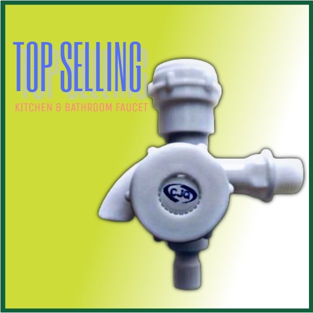 Top Selling Two Way PVC Double Faucet Kitchen Sink Bathroom Washing ...