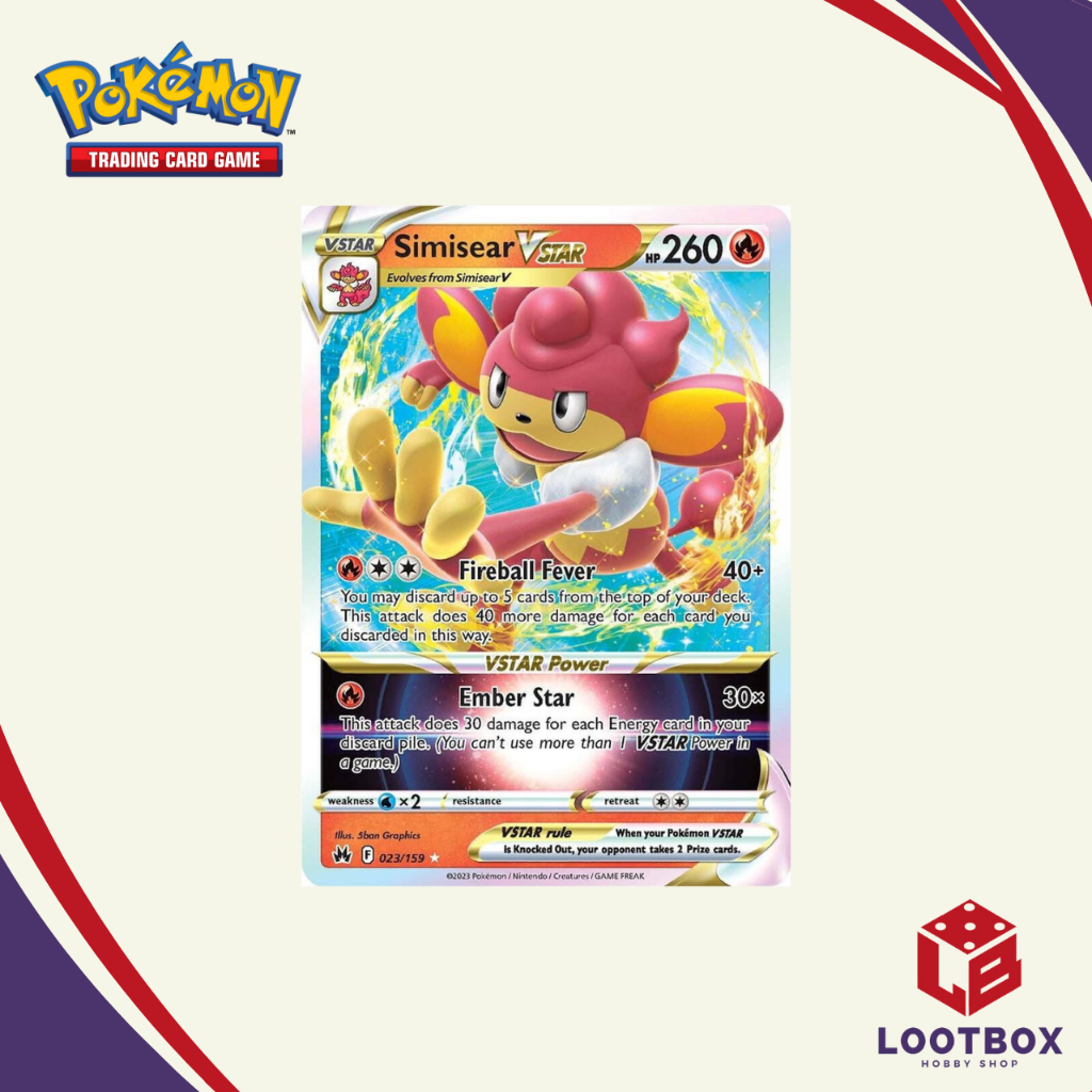 Pokemon Card Game: Simisear VSTAR (Ultra Rare) - Crown Zenith | Shopee ...